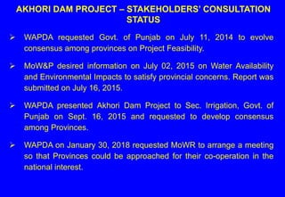 Akhori dam off channel storage description and its layout | PPTX