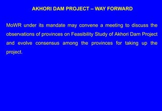 Akhori dam off channel storage description and its layout | PPTX