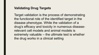 Target discovery and Validation - Role of proteomics | PPTX