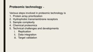 Target discovery and Validation - Role of proteomics | PPTX