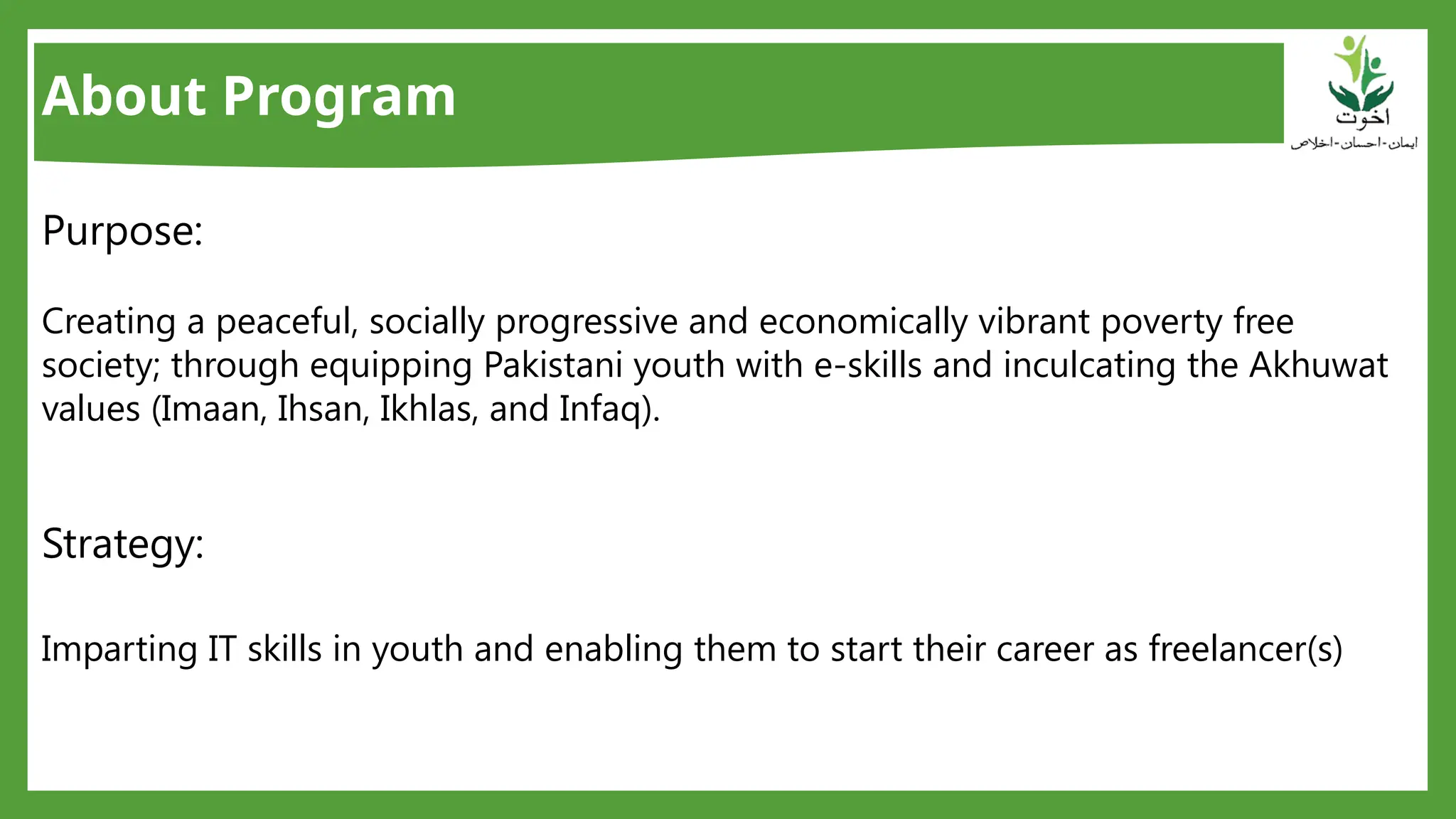 Akhuwat Library Presentation Format Pptx