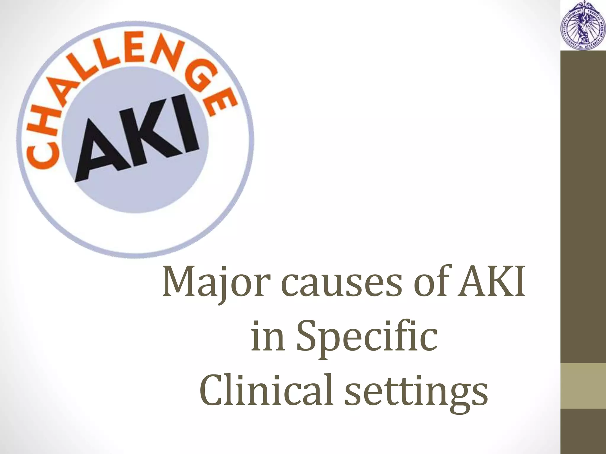 Approach to a Patient with Acute kidney injury | PPTX