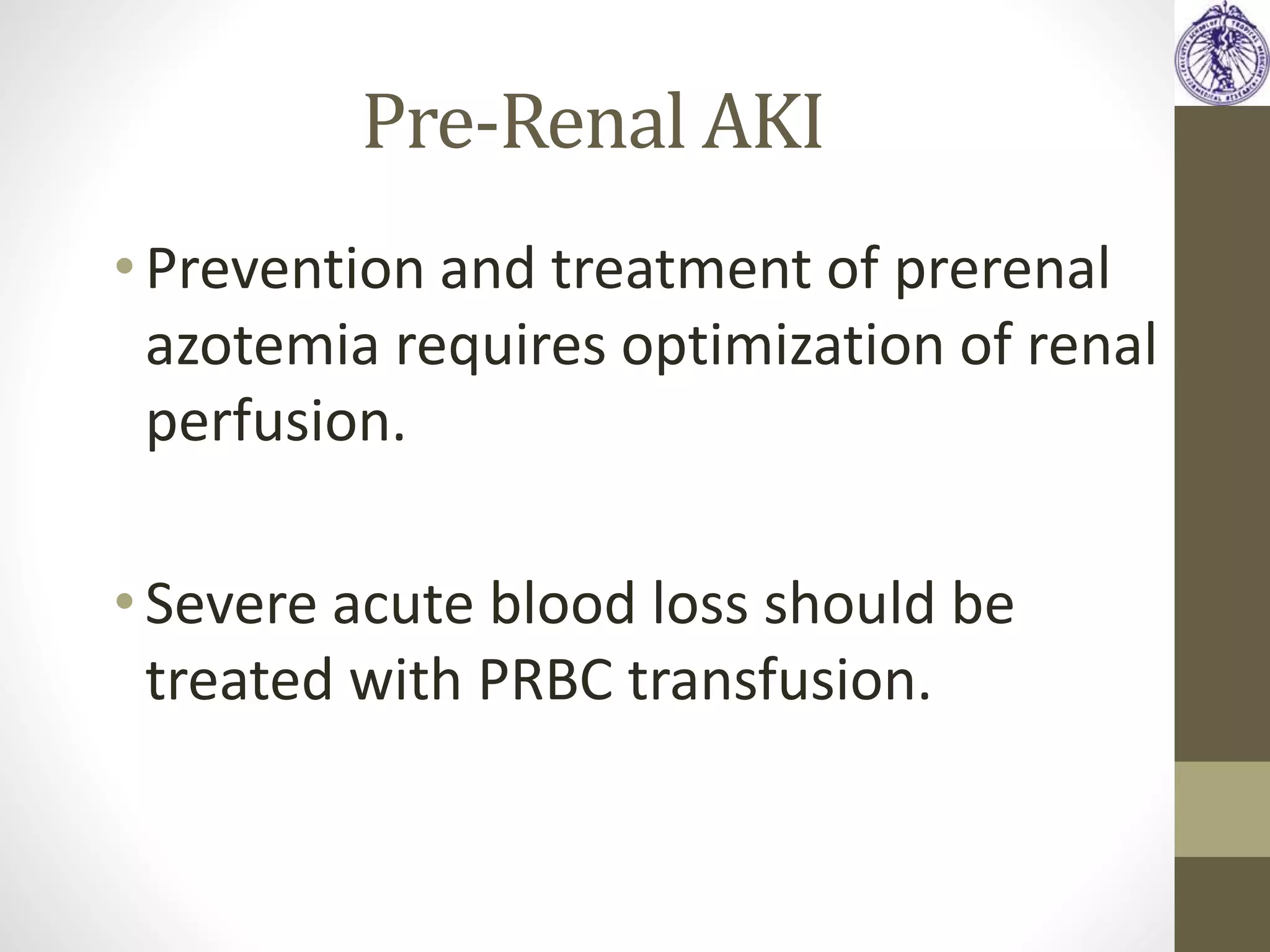 Approach to a Patient with Acute kidney injury | PPTX