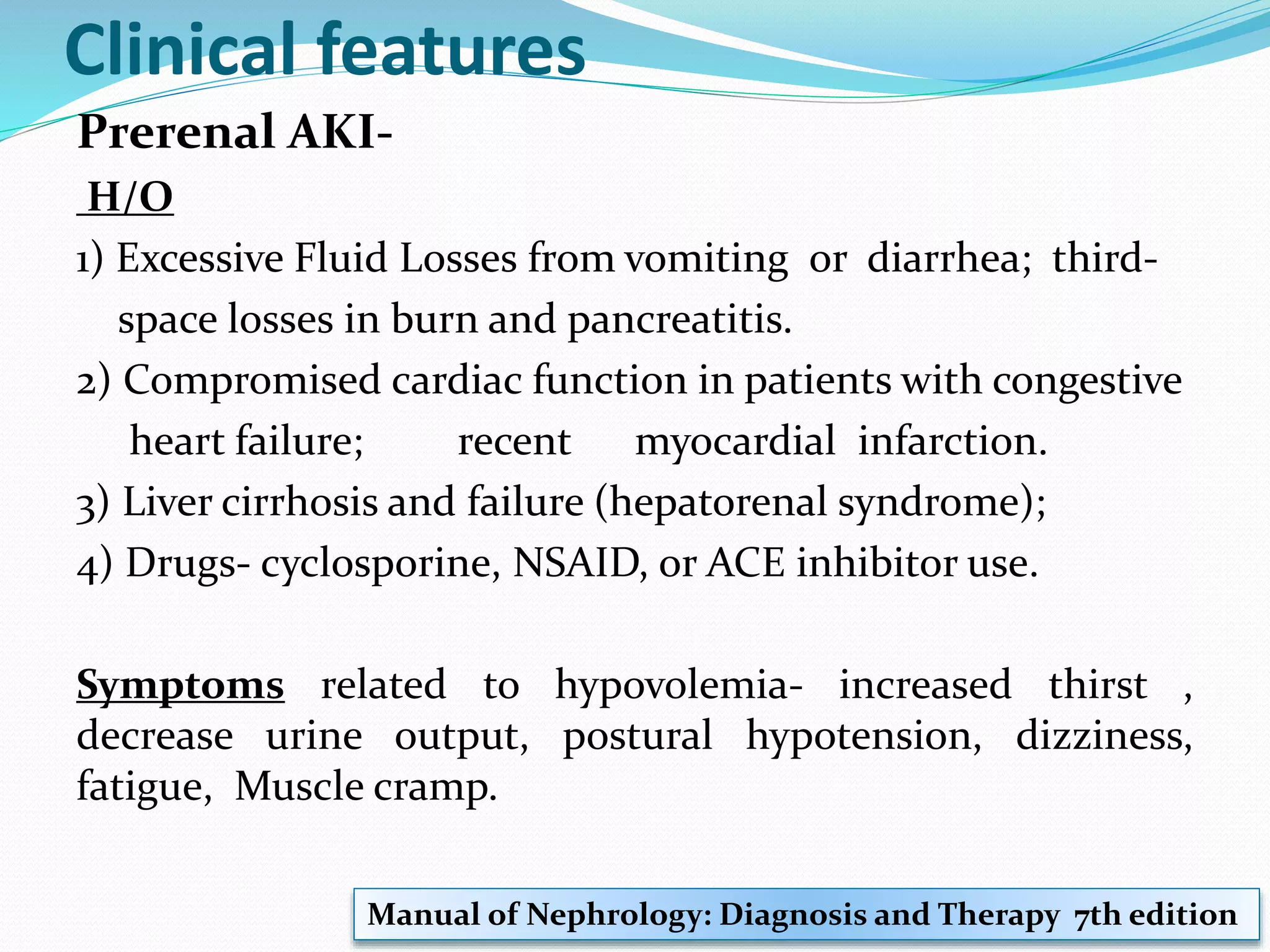 Acute kidney injury | PPTX