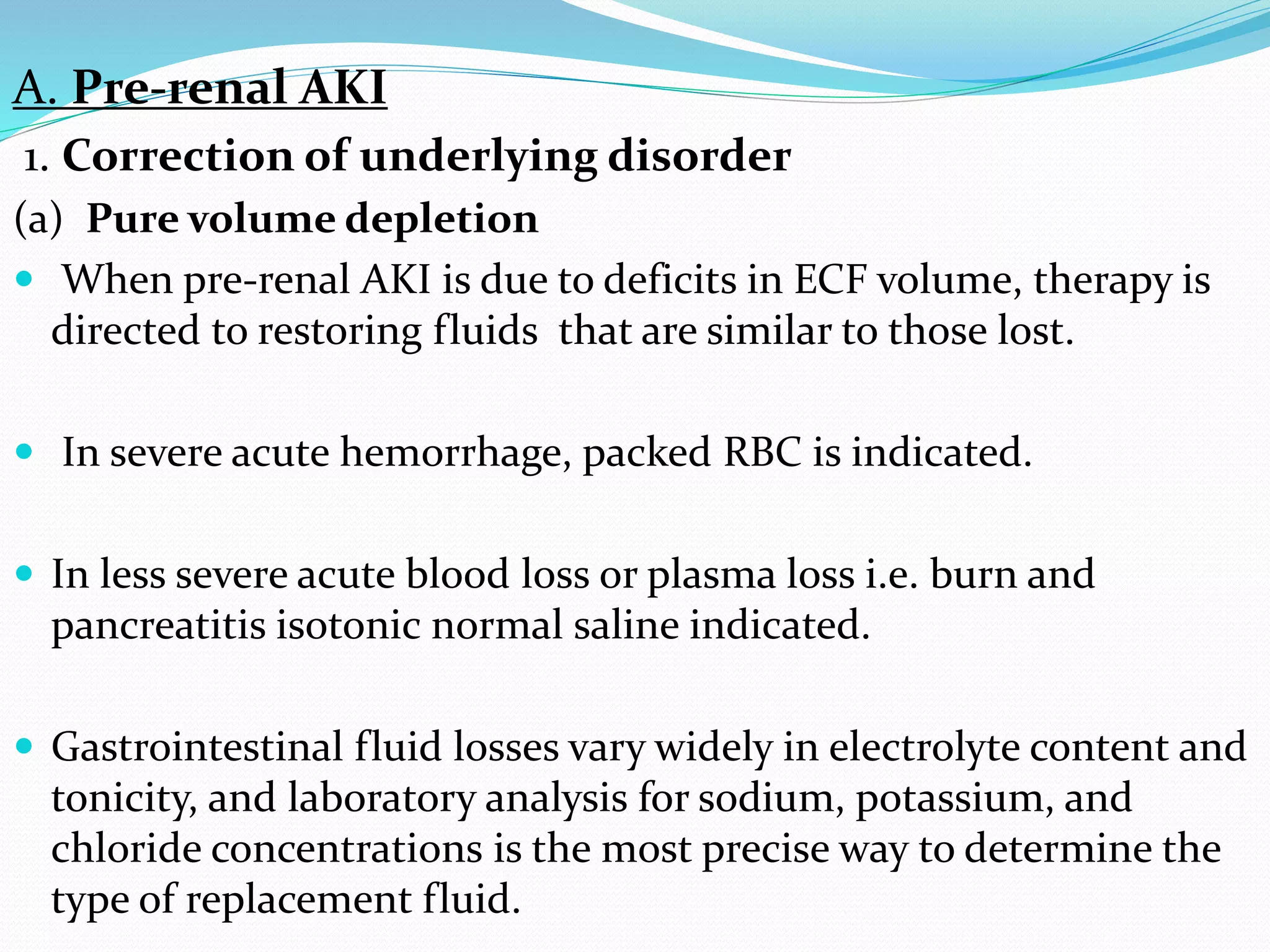 Acute kidney injury | PPTX