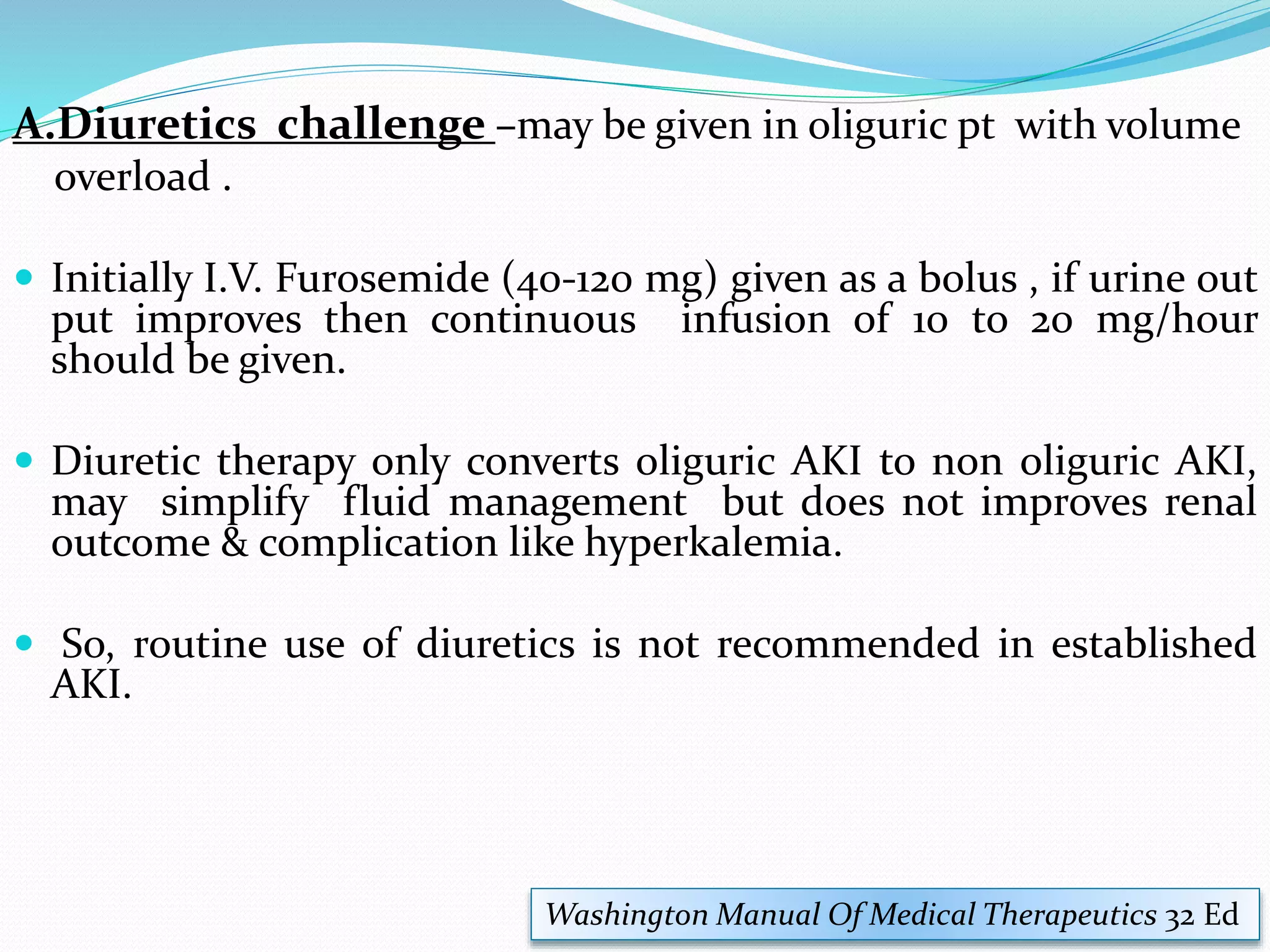Acute kidney injury | PPTX