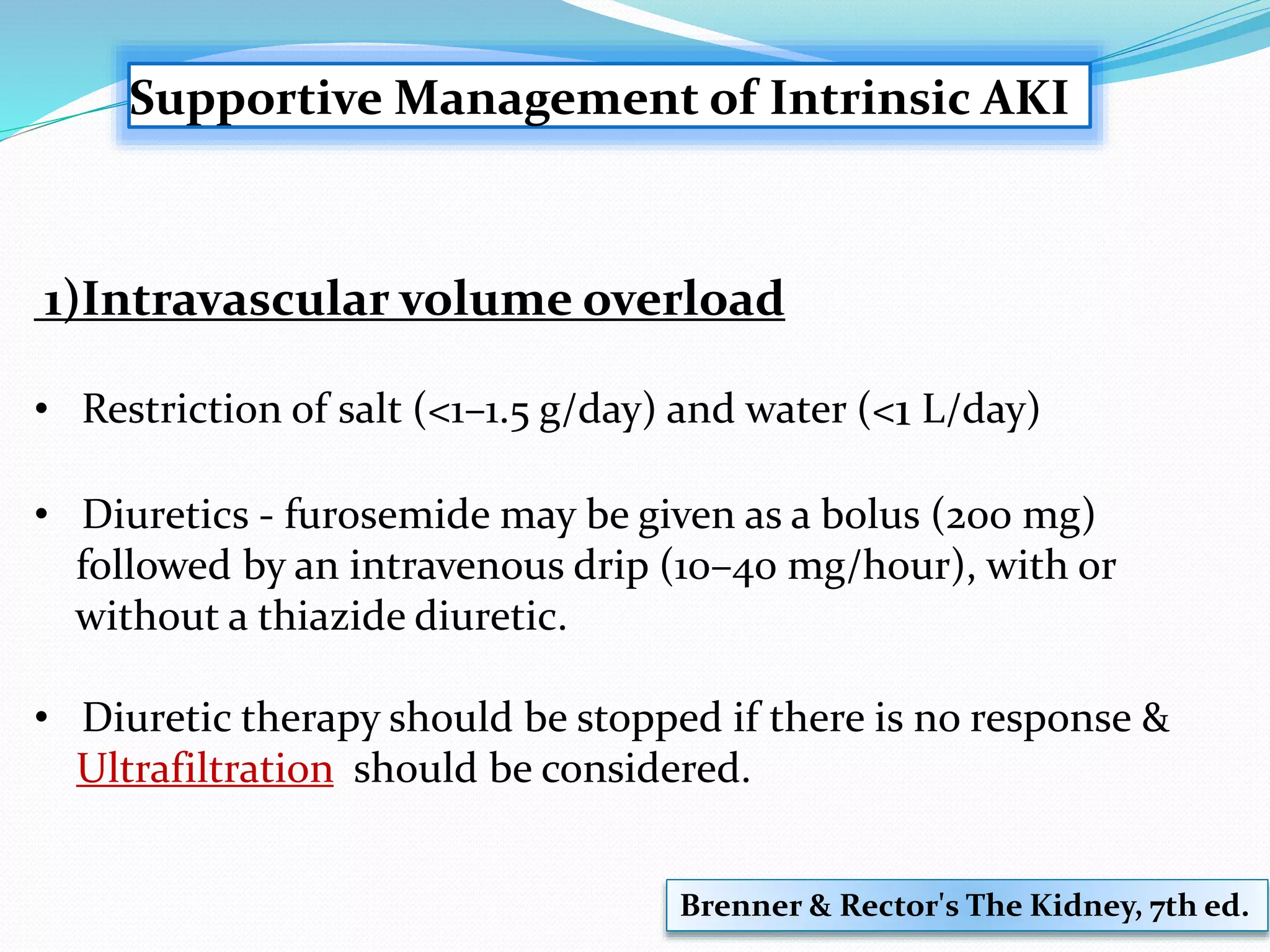 Acute kidney injury | PPTX