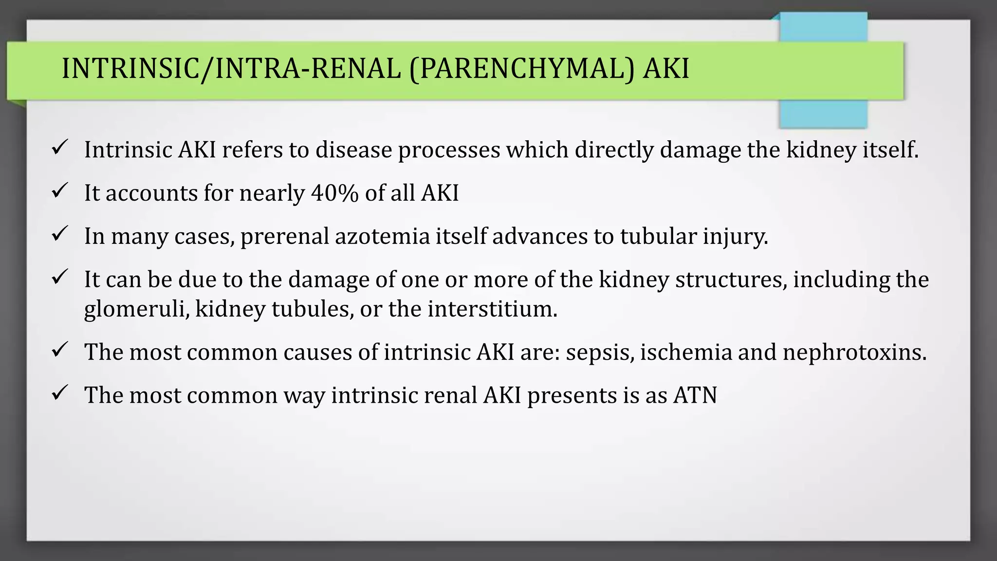 ACUTE KIDNEY INJURY / ACUTE RENAL FAILURE | PPTX
