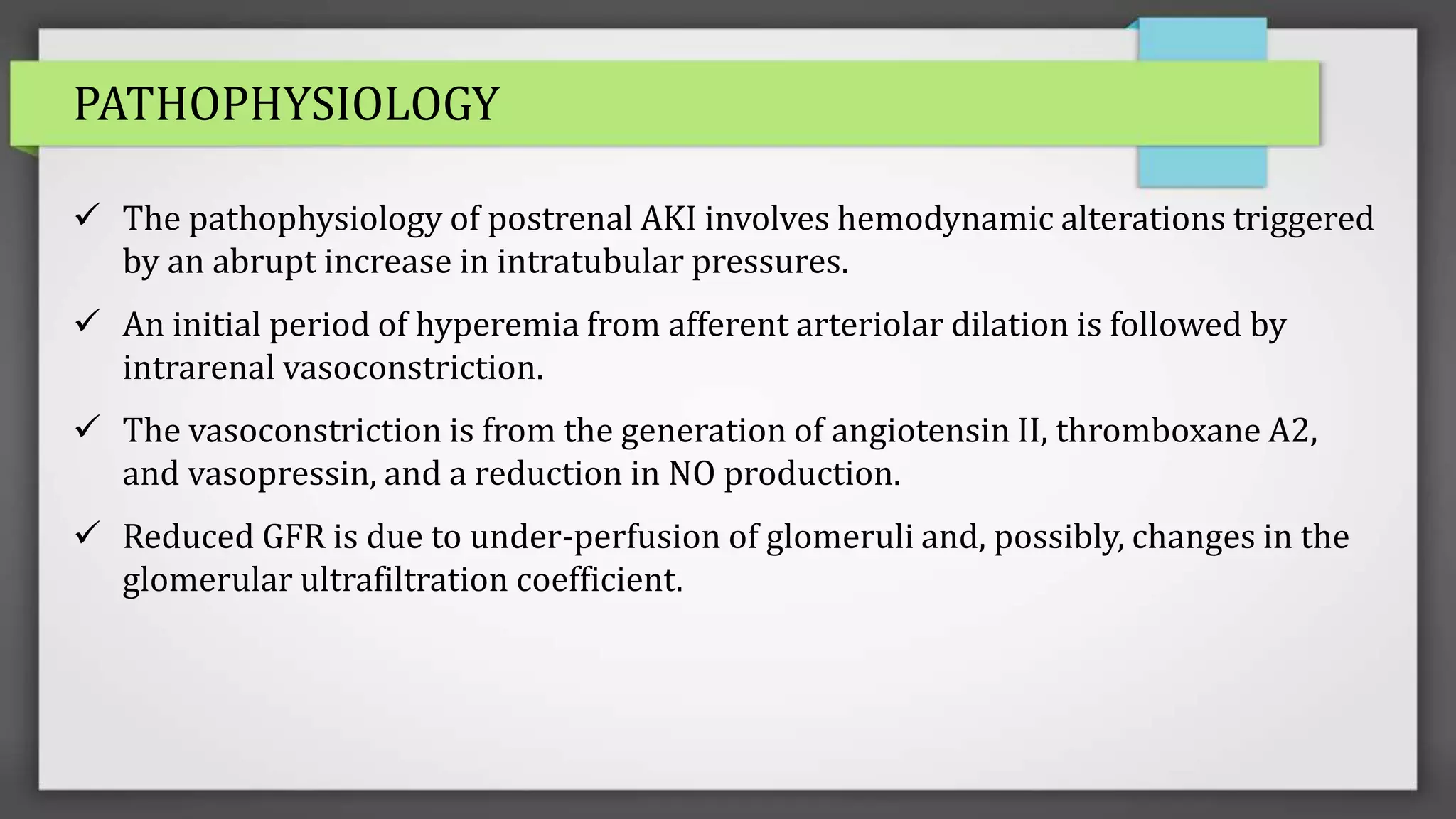 ACUTE KIDNEY INJURY / ACUTE RENAL FAILURE | PPTX