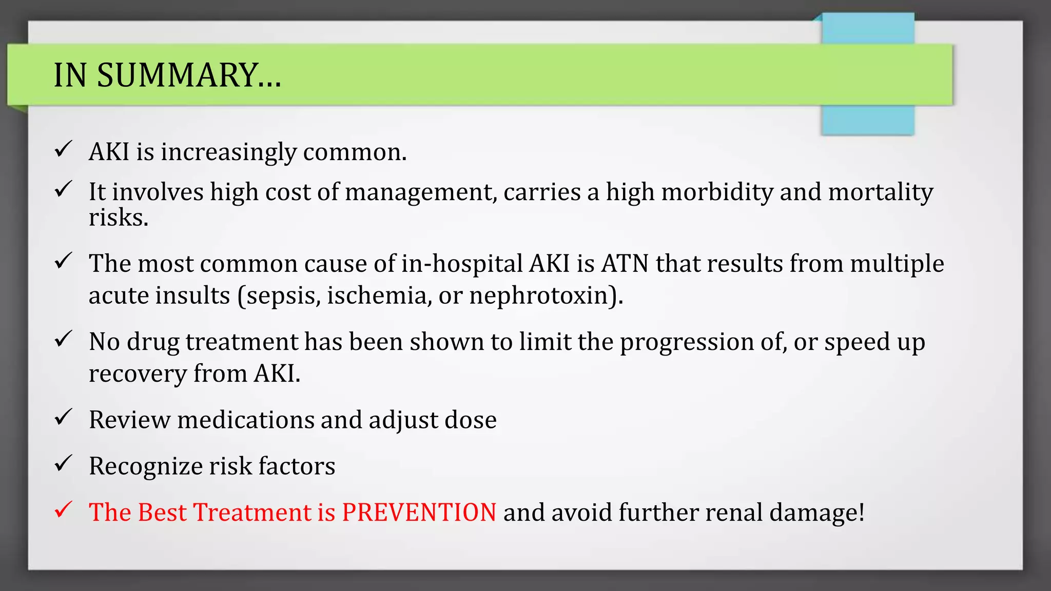 ACUTE KIDNEY INJURY / ACUTE RENAL FAILURE | PPTX