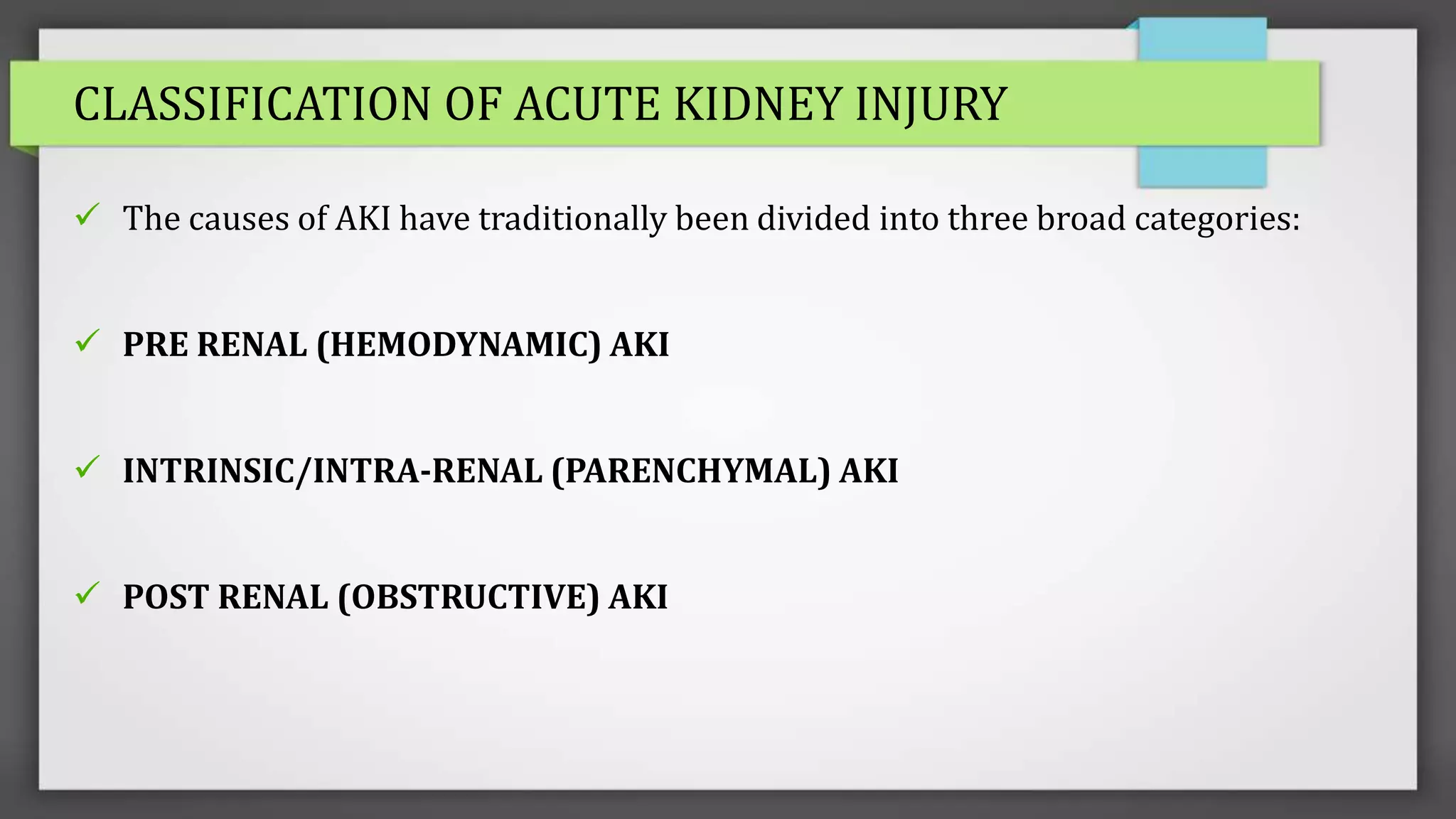 ACUTE KIDNEY INJURY / ACUTE RENAL FAILURE | PPTX
