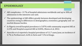 ACUTE KIDNEY INJURY / ACUTE RENAL FAILURE | PPTX