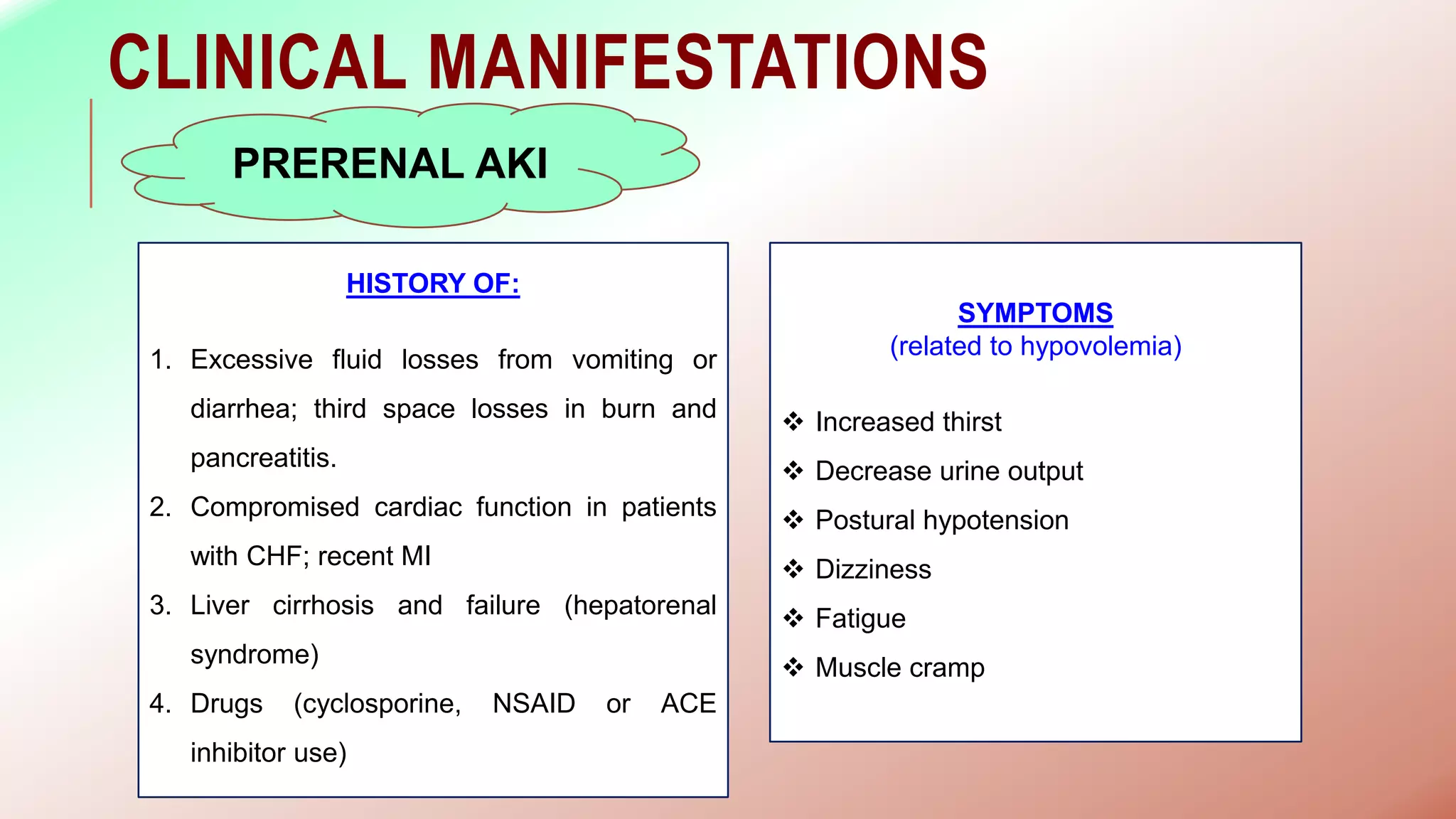 ACUTE KIDNEY INJURY AND MANAGEMENT | PPTX