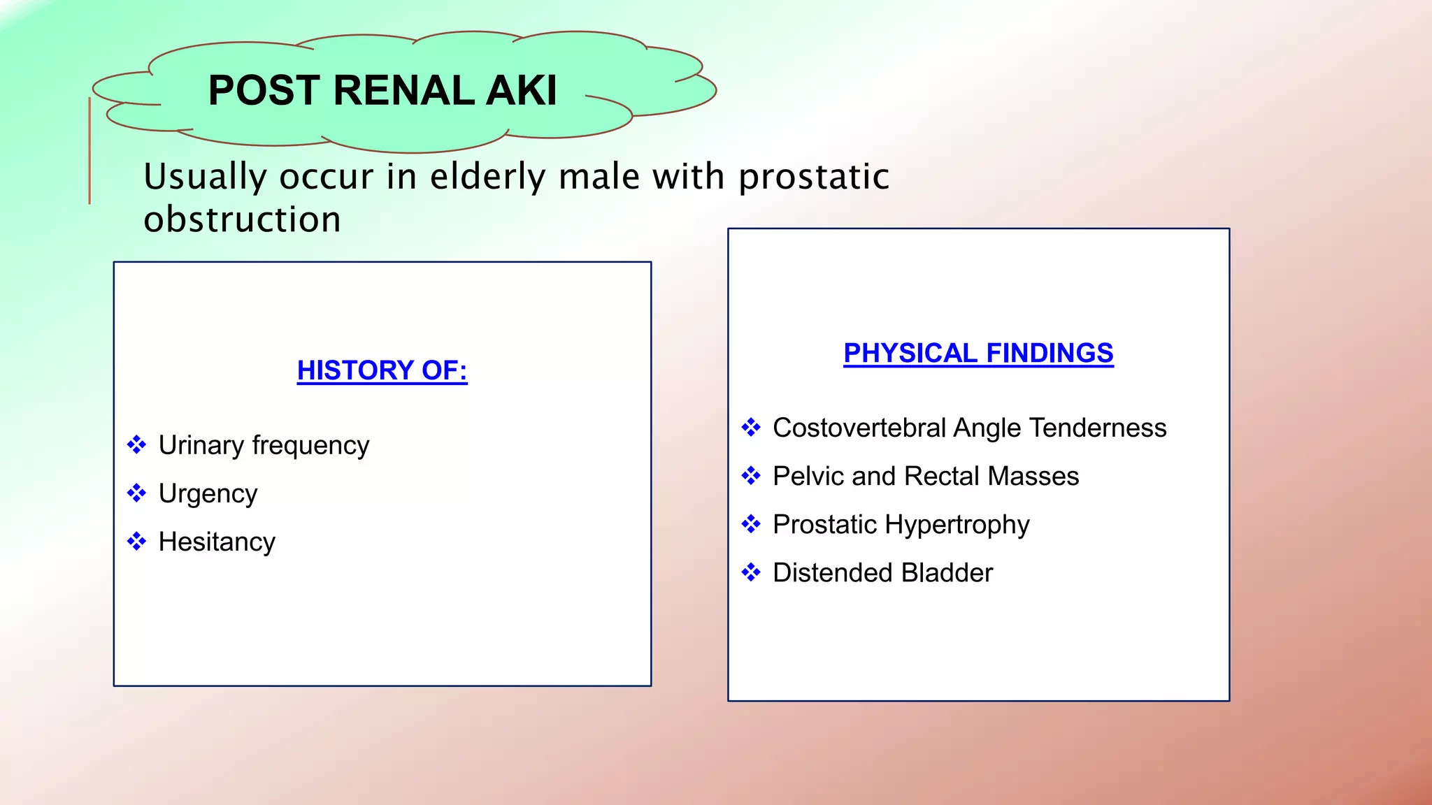 ACUTE KIDNEY INJURY AND MANAGEMENT | PPTX