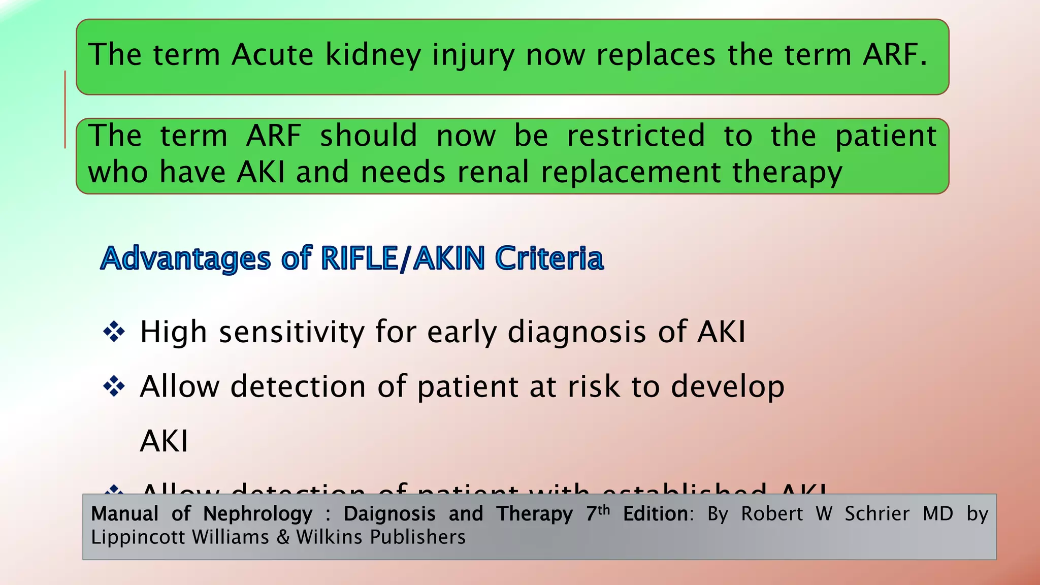 ACUTE KIDNEY INJURY AND MANAGEMENT | PPTX