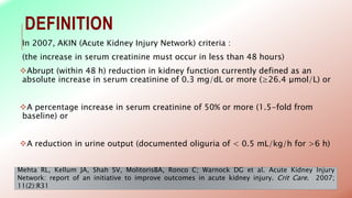 ACUTE KIDNEY INJURY AND MANAGEMENT | PPTX