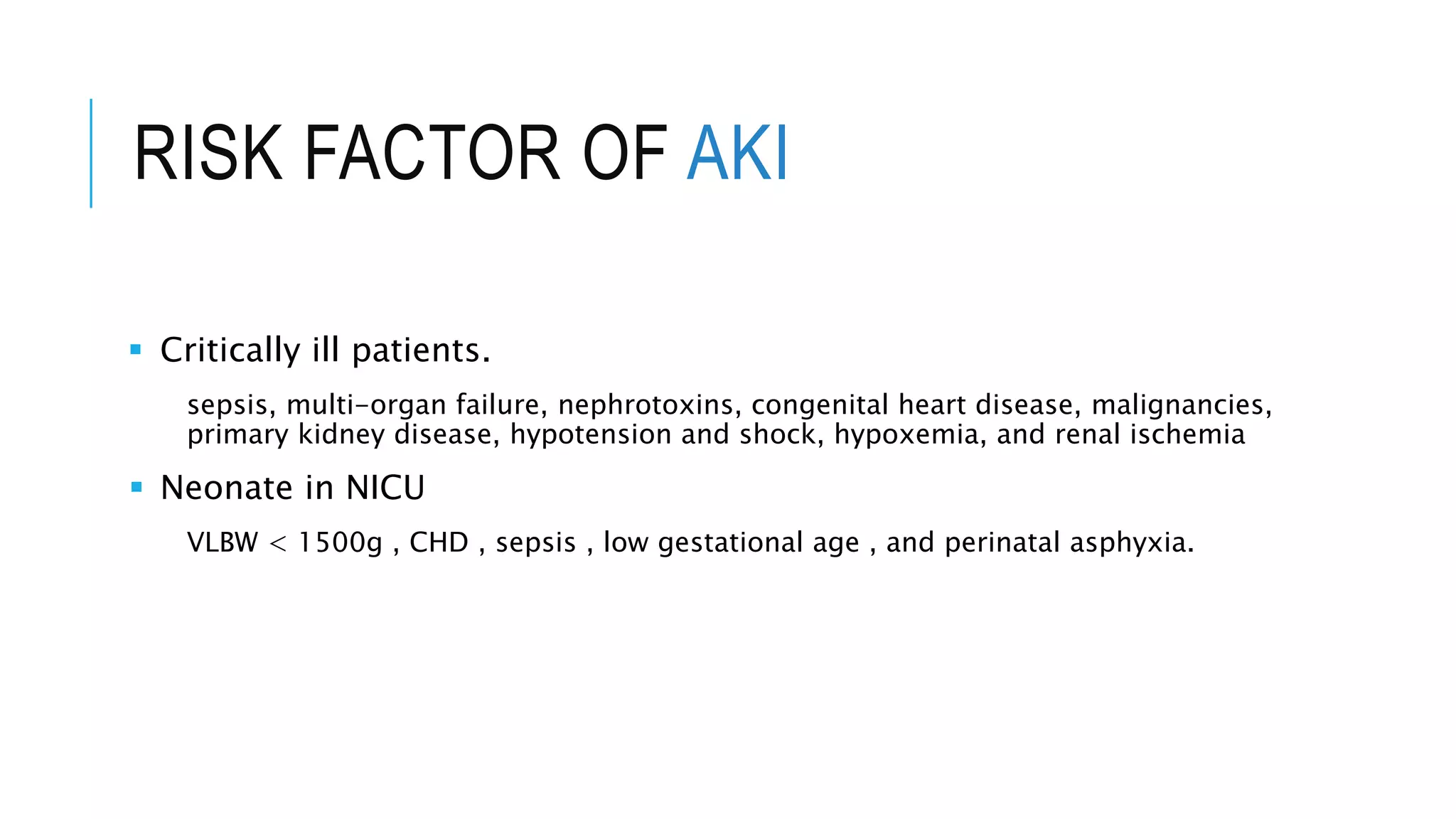 pediatric Acute Kidney Injury - AKI | PPTX