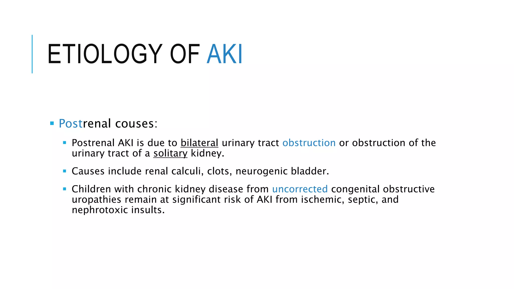 pediatric Acute Kidney Injury - AKI | PPTX