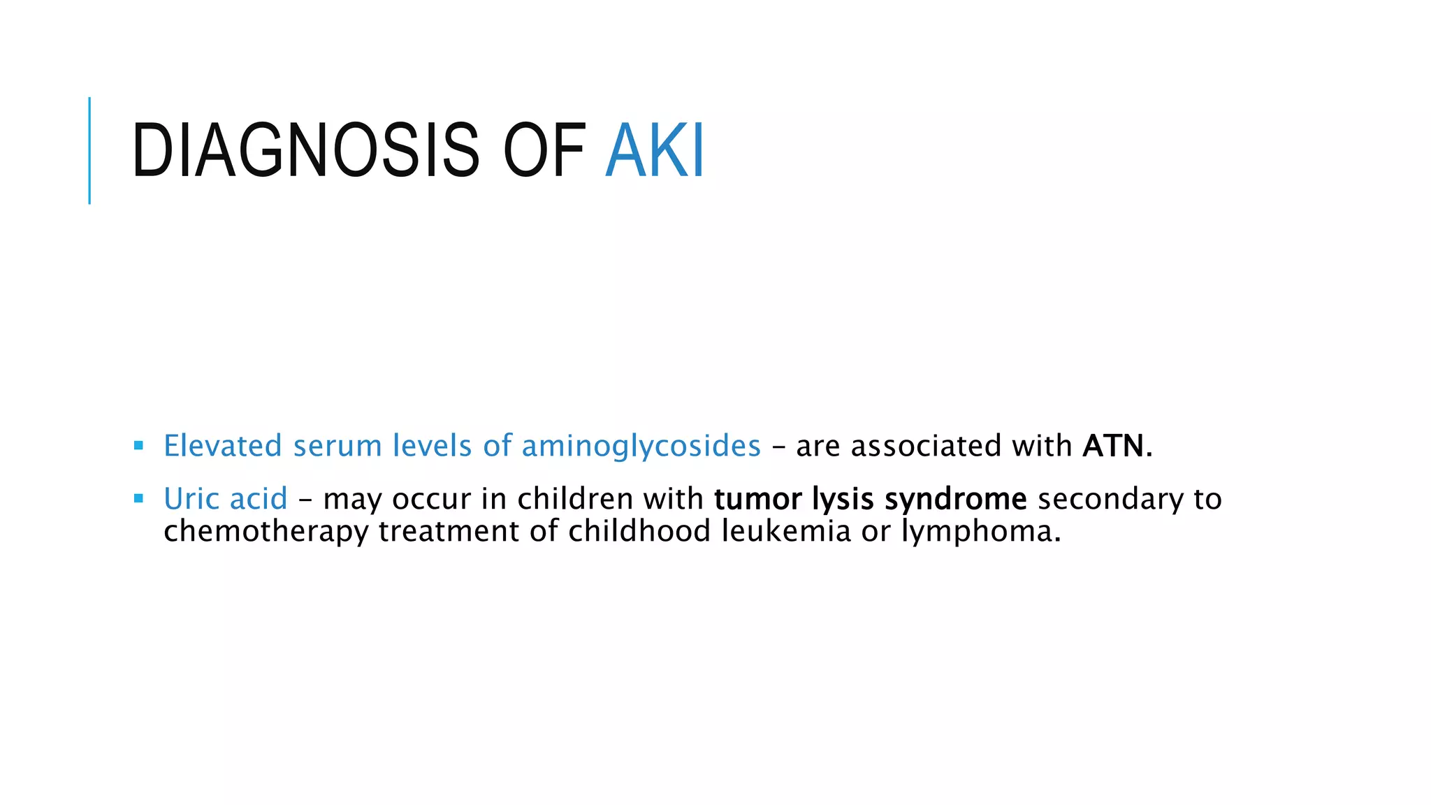 pediatric Acute Kidney Injury - AKI | PPTX