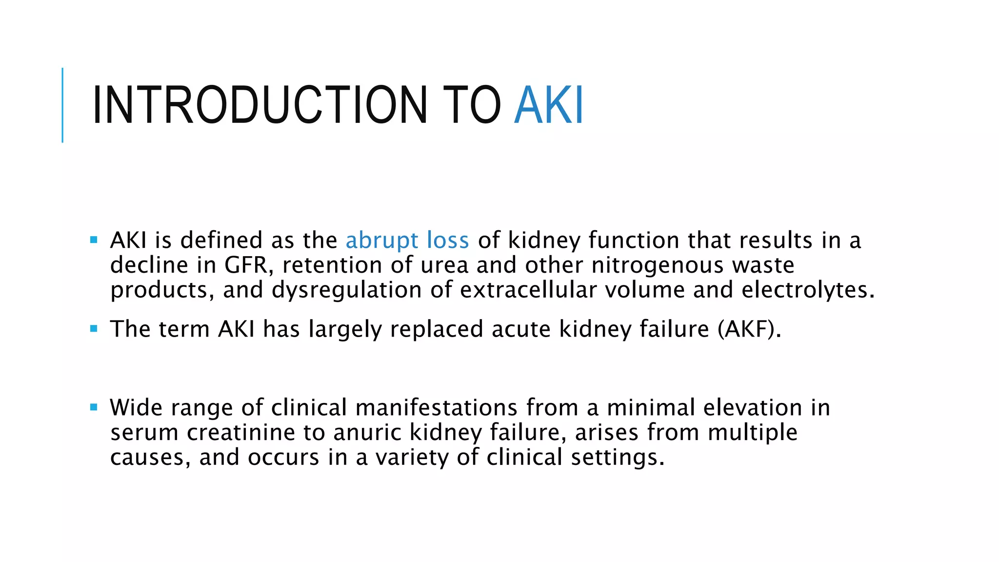 pediatric Acute Kidney Injury - AKI | PPTX
