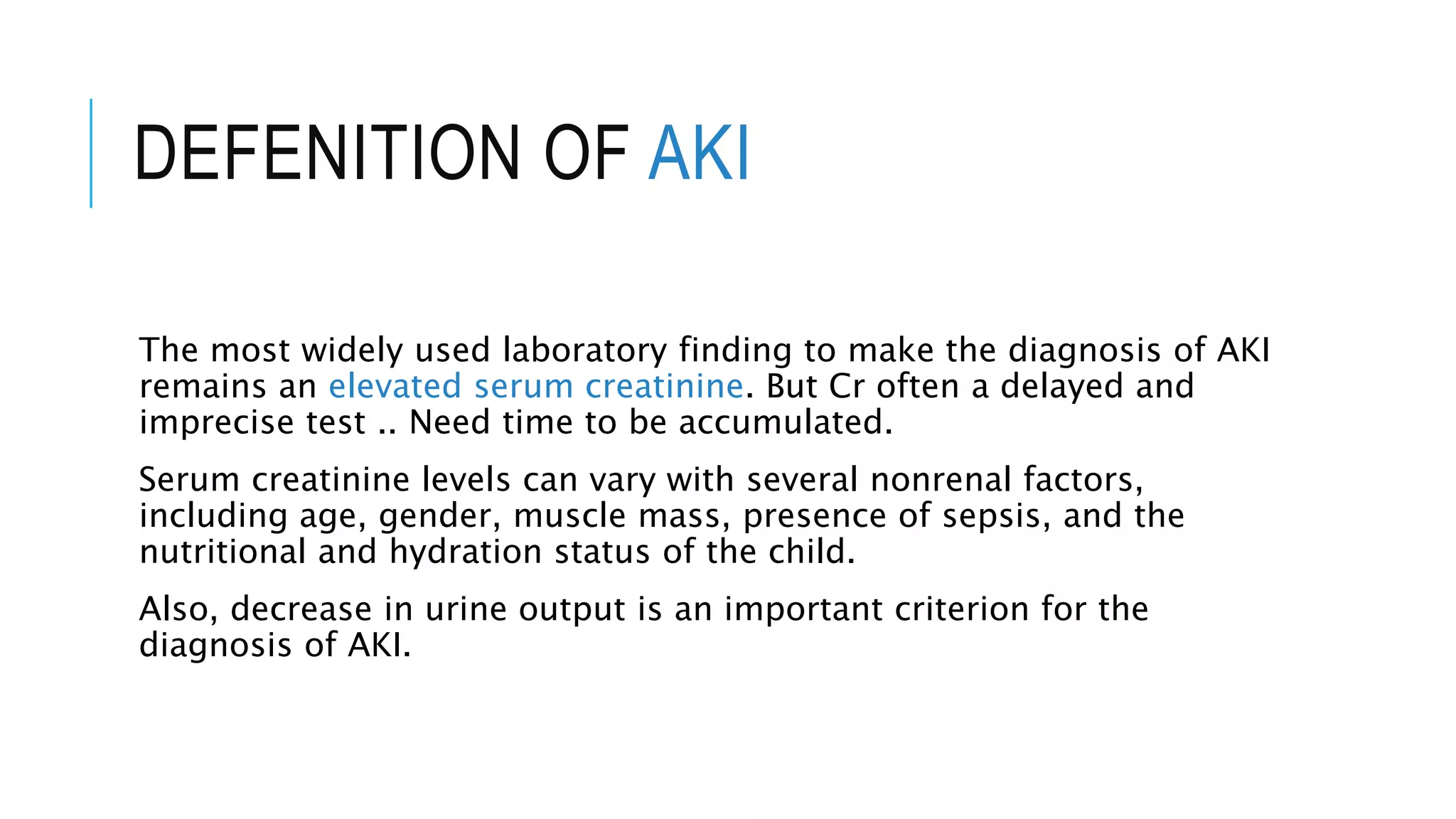 pediatric Acute Kidney Injury - AKI | PPTX