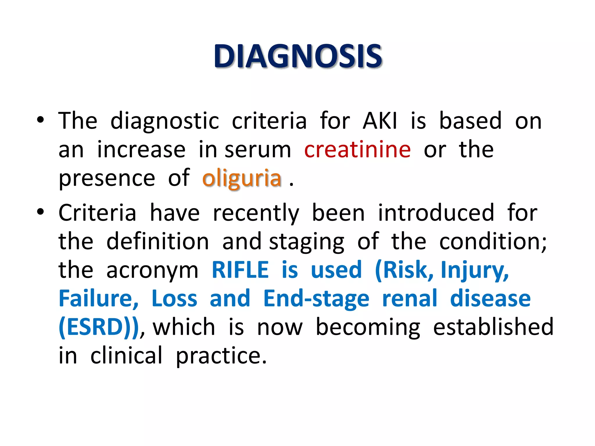 ACUTE KIDNEY INJURY | PPTX