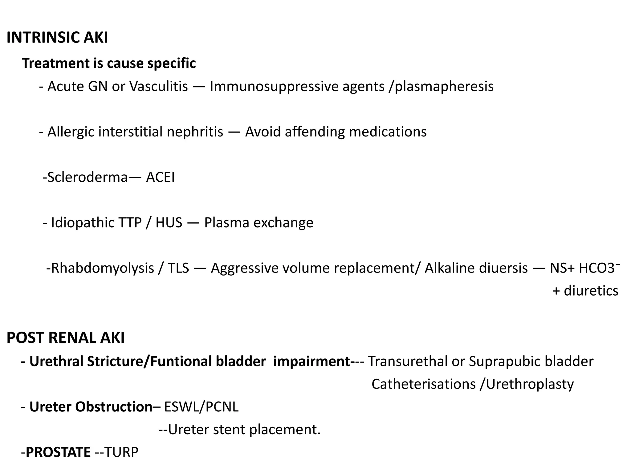 Acute Kidney Injury Etiology,Type and MANEGEMENT | PPTX