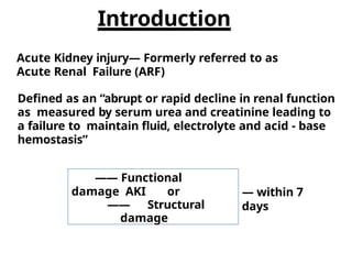 AKI.pptx Acute kidney injury MBBS MEDICINE | PPTX