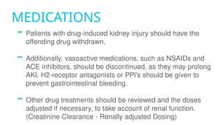 Acute Kidney Injury - Etiology , pathophysiology,clinical features ...