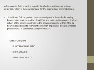 ACUTE KIDNEY INJURY APPROACH AND MANAGEMENT | PPTX