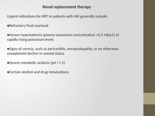 ACUTE KIDNEY INJURY APPROACH AND MANAGEMENT | PPTX