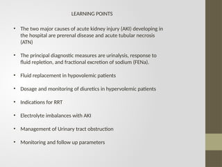 ACUTE KIDNEY INJURY APPROACH AND MANAGEMENT | PPTX