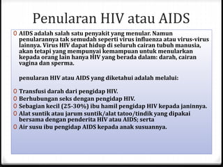 HIV/AIDS and its impact | PPTX