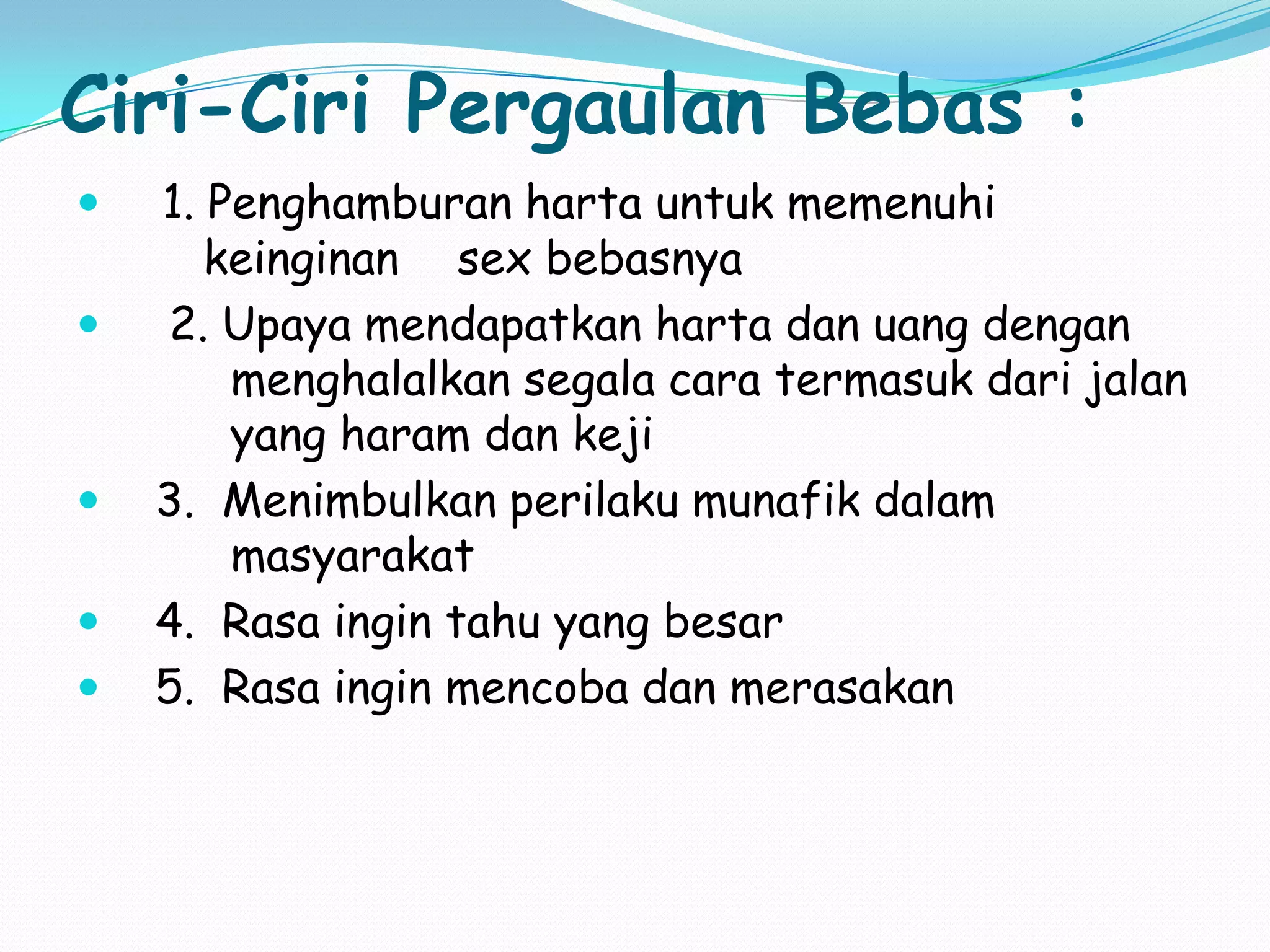 Akibat pergaulan bebas | PPTX