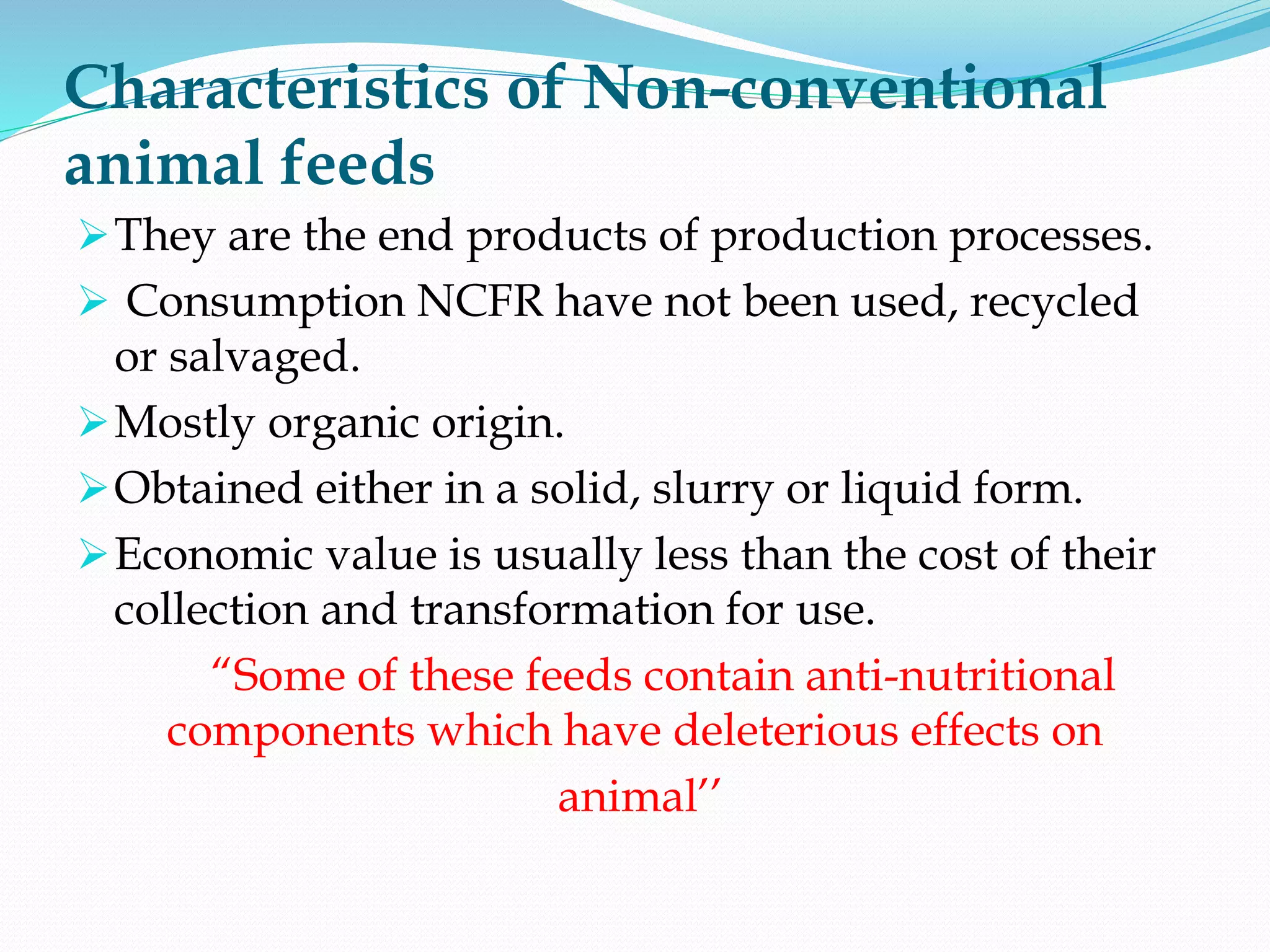 Agricultural Waste as non-conventional Animal Feed- Akib Sumon | PPTX