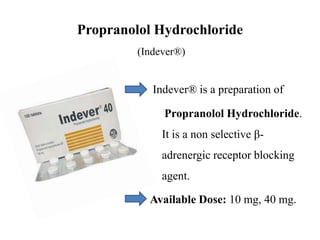 Propanonol Hydrochloride | PPT