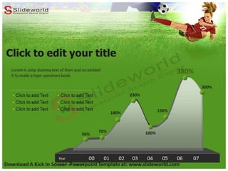 A Kick In Soccer Powerpoint Template - Slideworld | PPT