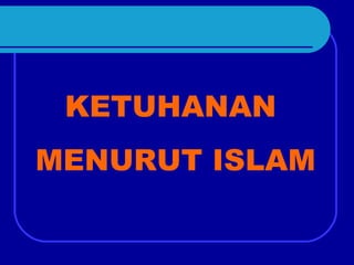 konsep ketuhanan | PPT