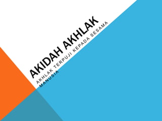 HUSNUZAN, TASAMUH, TAAWUN, DAN TAWADUK. | PPTX