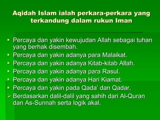 Akidah, Akhlak, Ibadah, Muamalah dalam islam.ppt