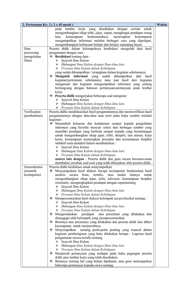 RPP MA Akidah akhlak kelas XI | PDF
