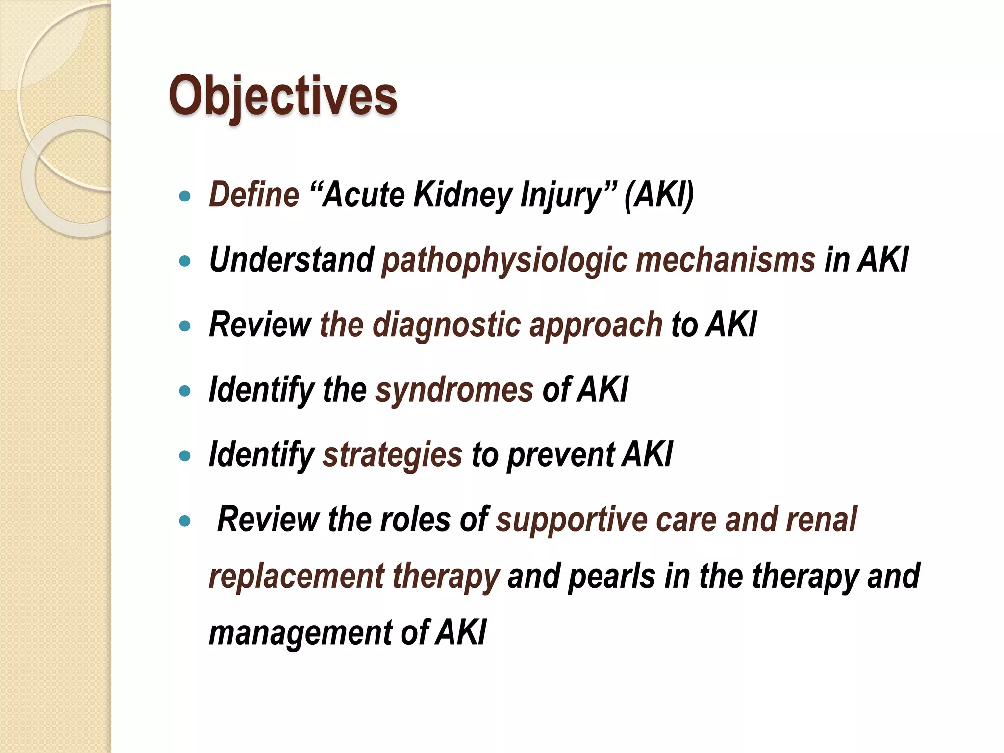 Acute Kidney Injury | PPTX