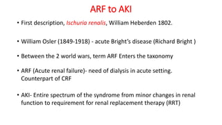 Acute Kidney Injury - Pediatric Perspective | PPTX