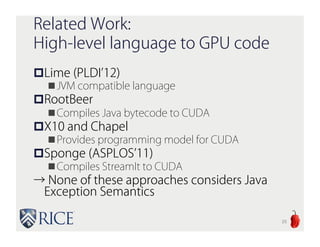 Accelerating Habanero-Java Program with OpenCL Generation | PPT