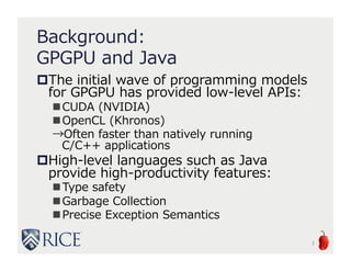 Speculative Execution of Parallel Programs with Precise Exception Semantics on GPUs | PPT