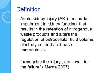 Aki in neonate | PPTX