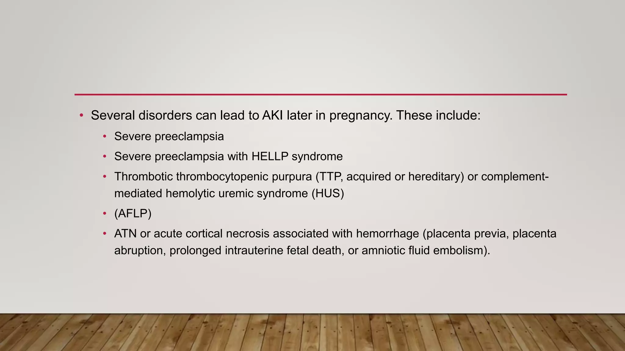 Aki in pregnancy | PPTX
