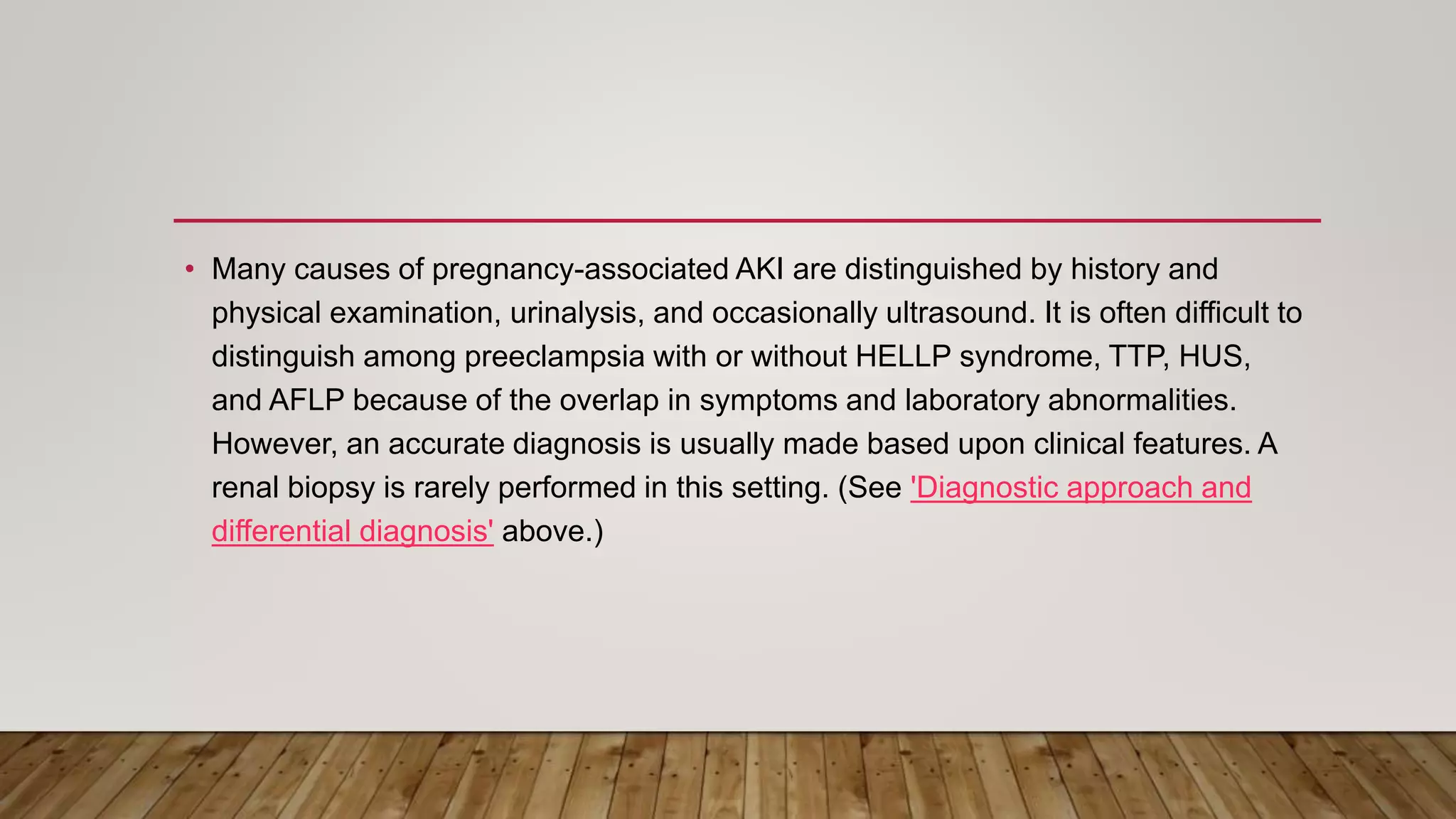 Aki in pregnancy | PPTX