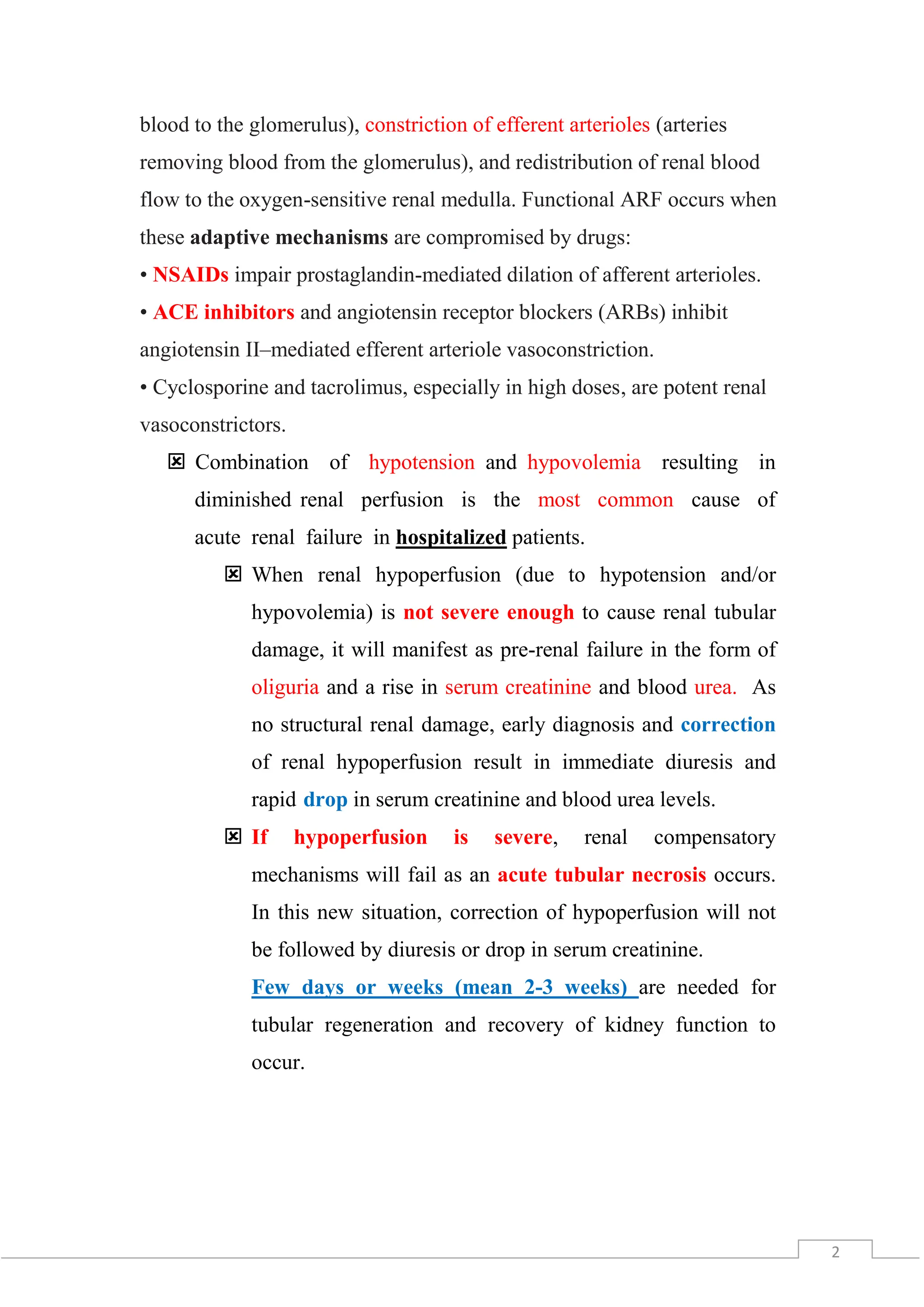 Acute kidney injury lecture number 2 KUB | PDF