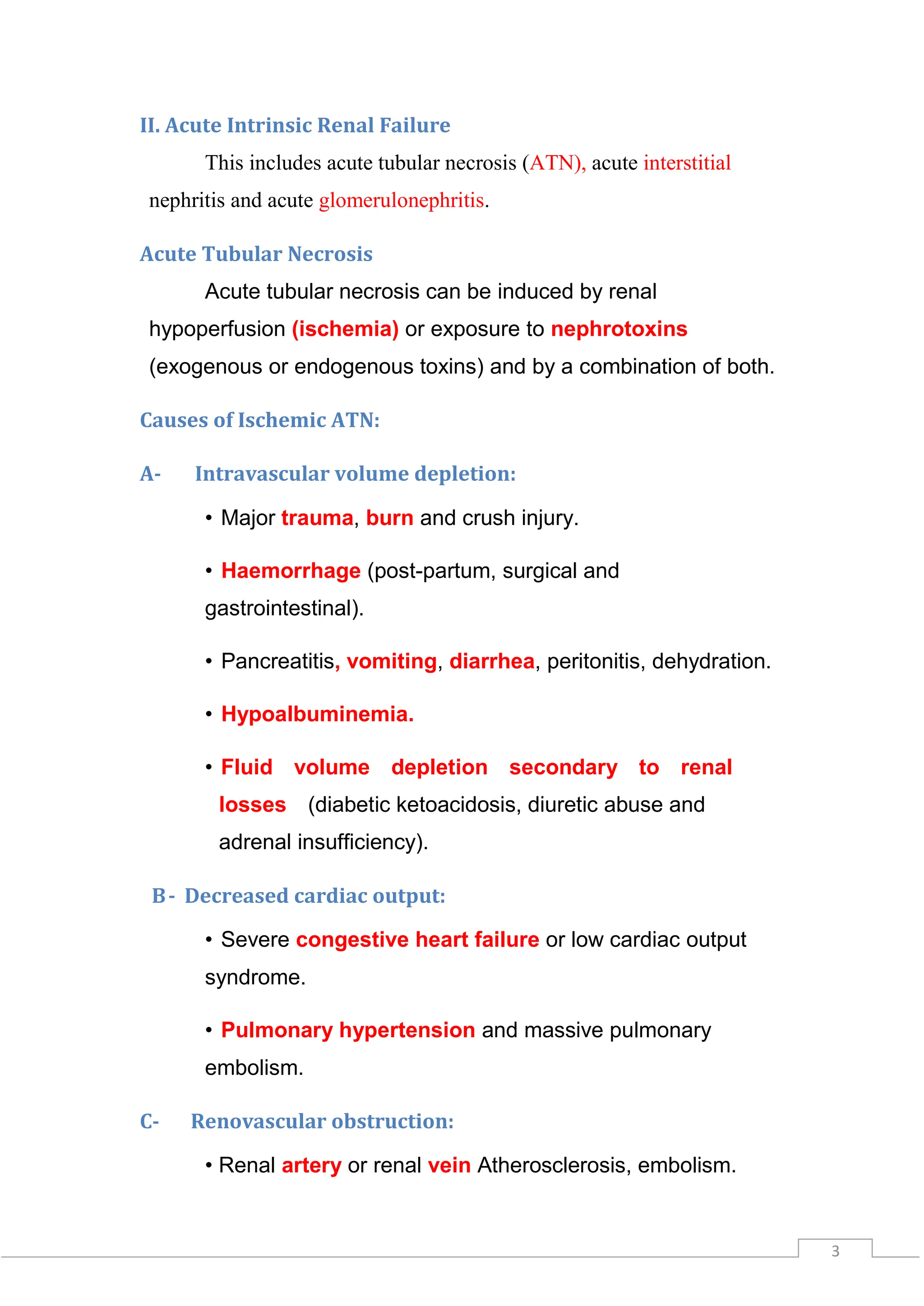 Acute kidney injury lecture number 2 KUB | PDF